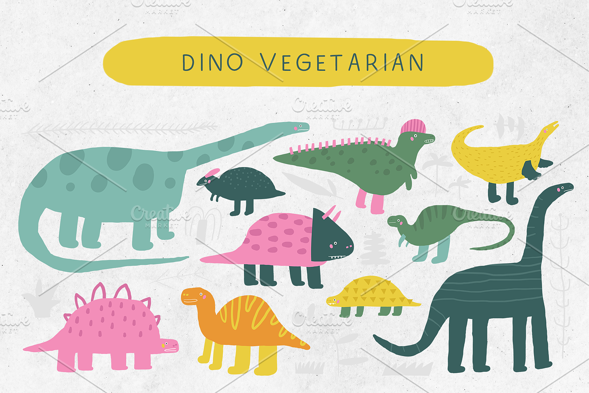 Dino Dinosaurs clip art, an Object Graphic by Veresk