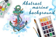 Abstract marine background, an Illustration by Artspace