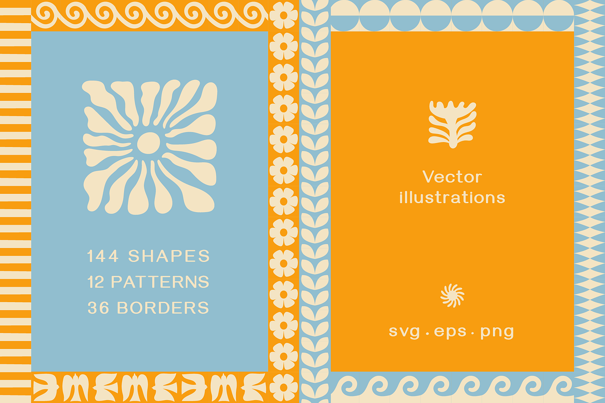 Summer vibes, shapes and patterns, a Graphic by venimo