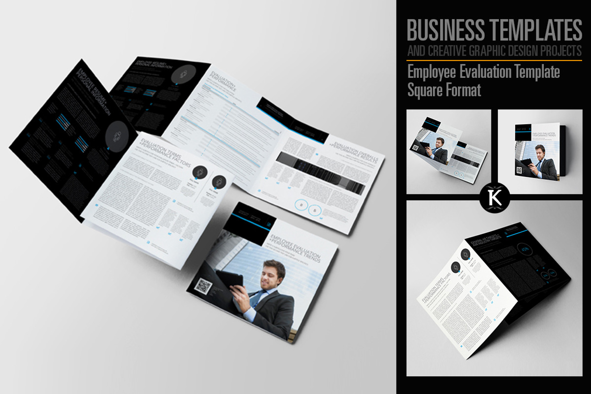 Employee Evaluation Square Template, a Templates & Theme by Keboto ...