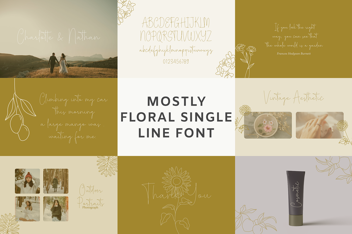 Single Line Font Bundle Vol 1