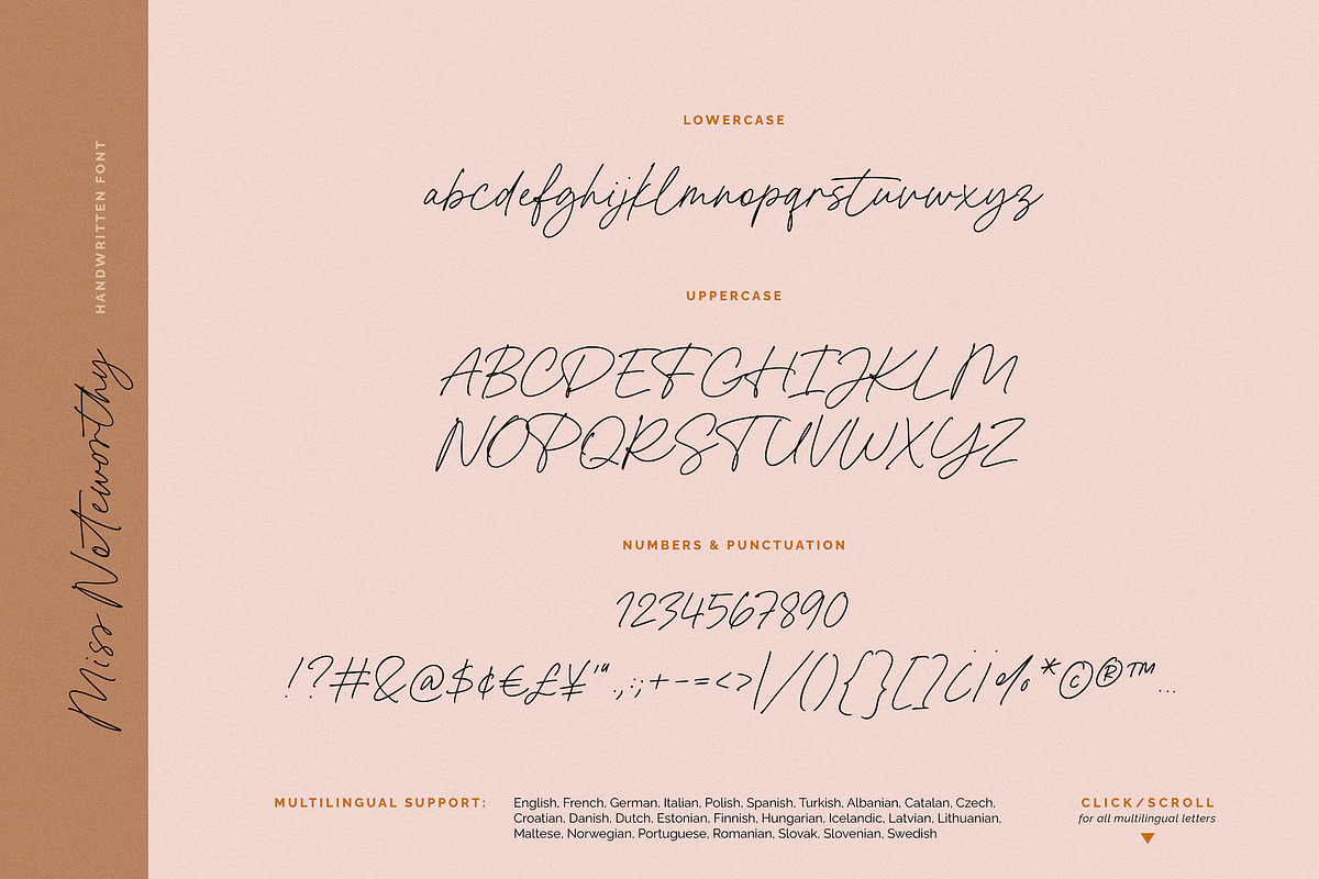 Handwritten signature script font Miss Noteworthy | aesthetic handwriting font, aesthetic ...