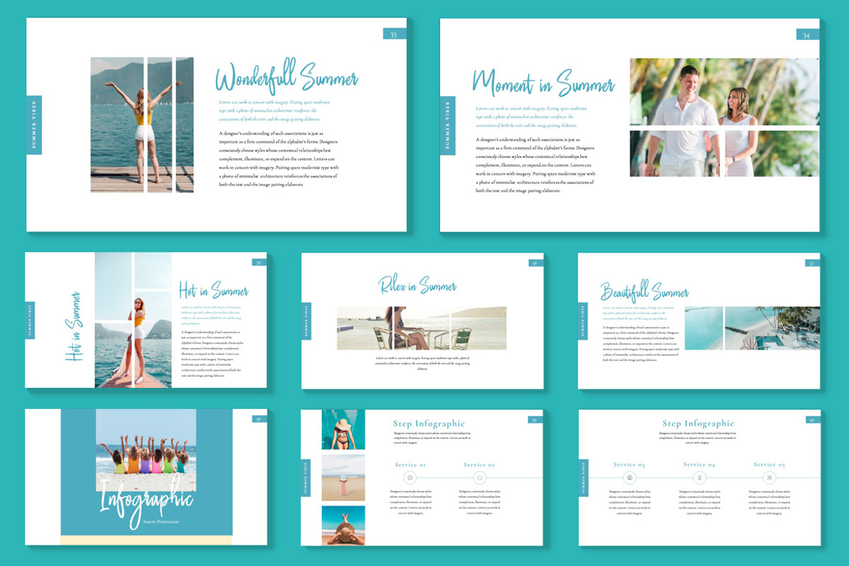 Summer Season - Powerpoint, a Presentation Template by feydesign