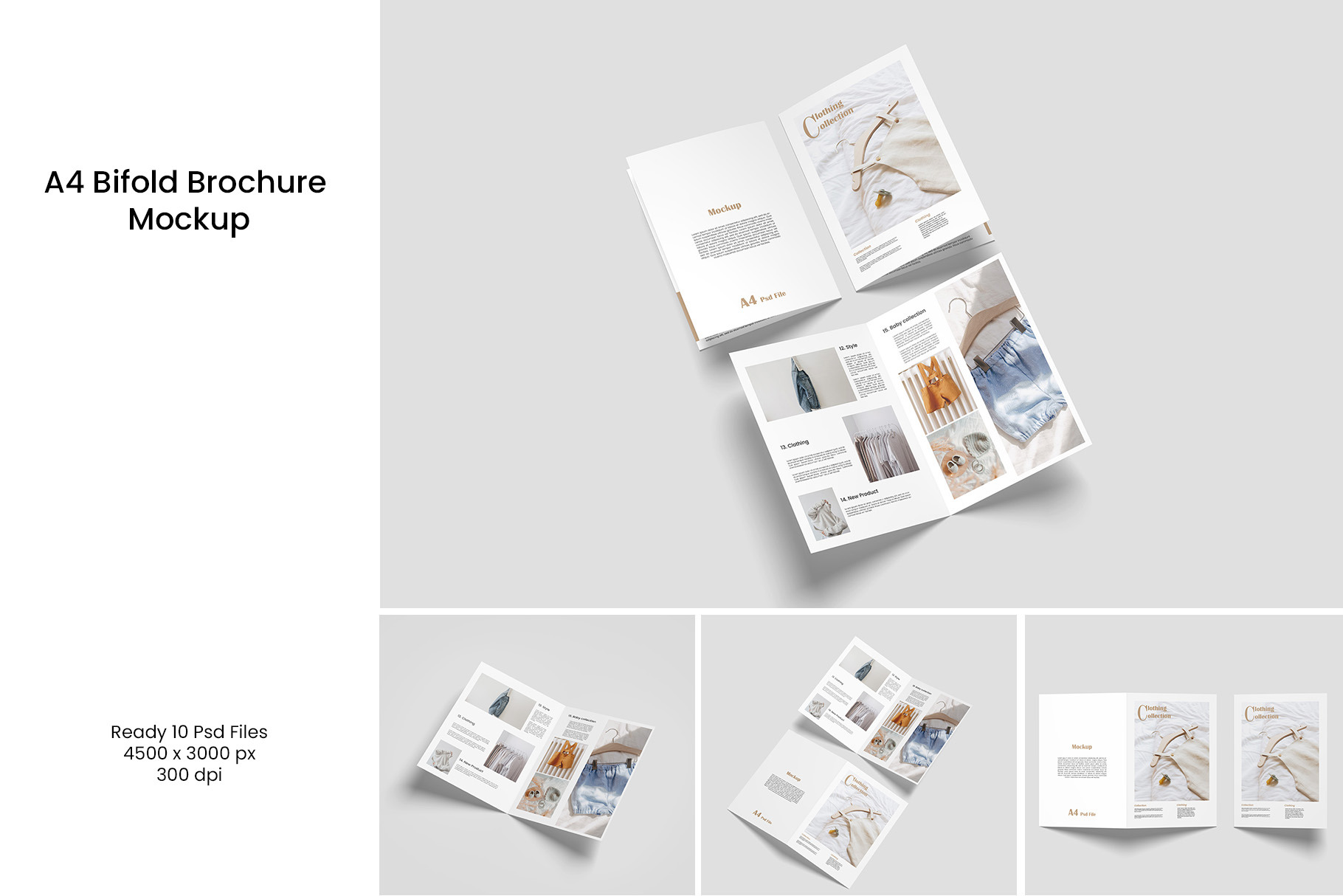 A4 Bifold Brochure Mockup | Creative Market