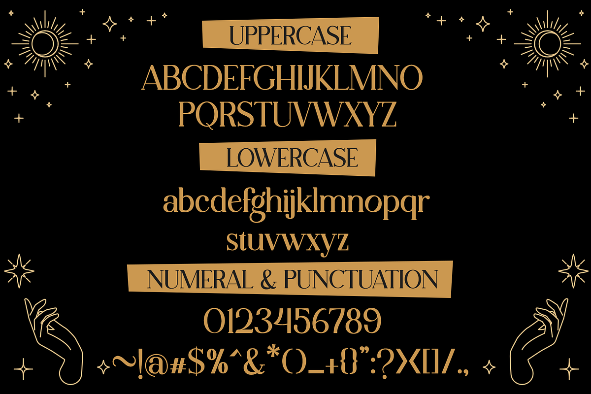 Magical Horison / Fantasy Font, a Serif Font by BearyType Studio