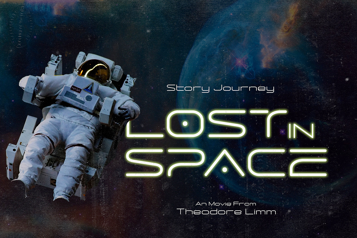 Night Space Aerospace Font, a Font by Ryan Prasetya