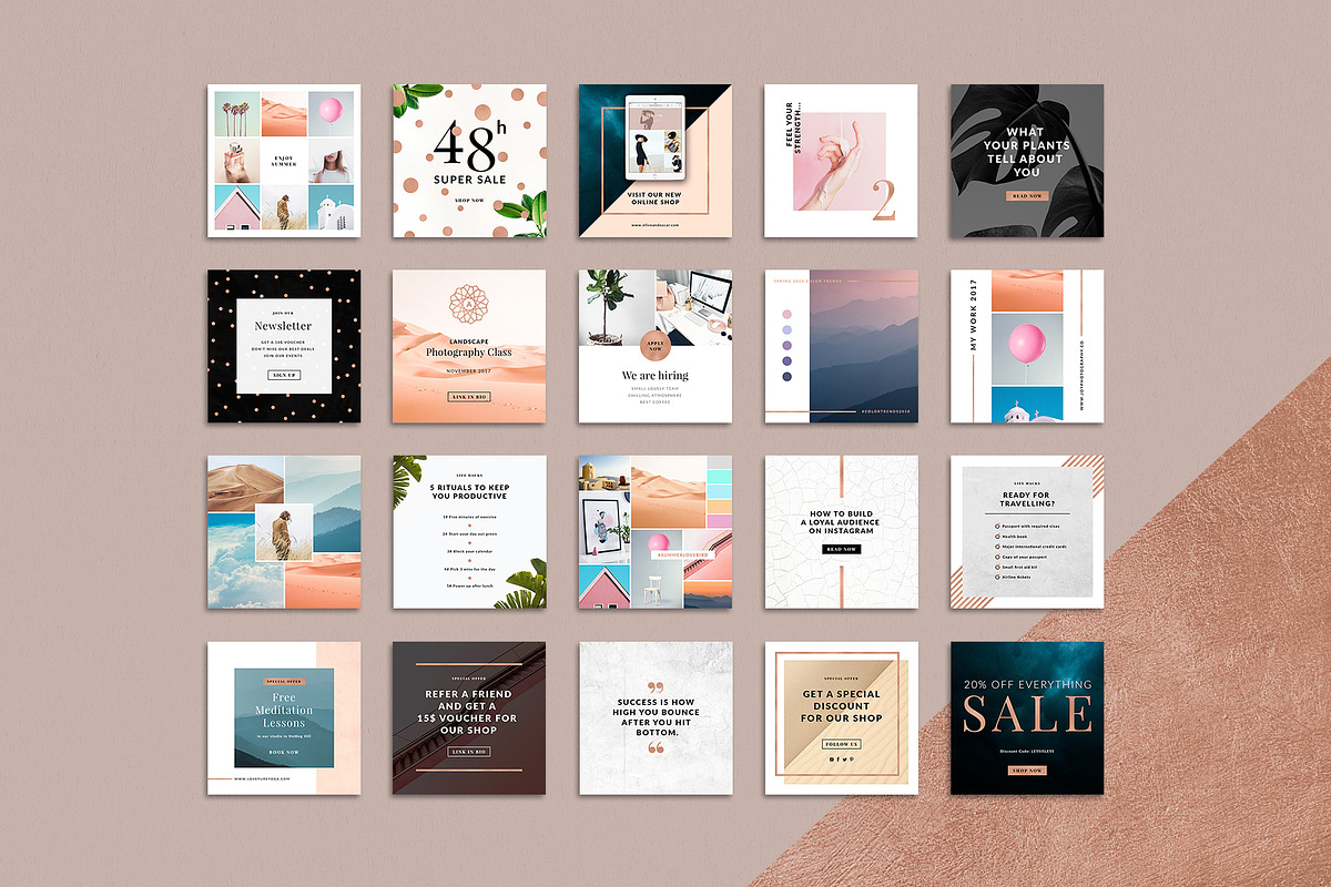 ANIMATED Copper Social Media Pack, a Social Media Template by Ruby ...