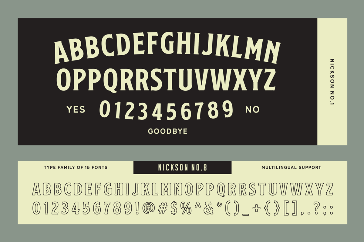 S&S Nickson Font Bundle, a Font by Spencer & Sons Co.