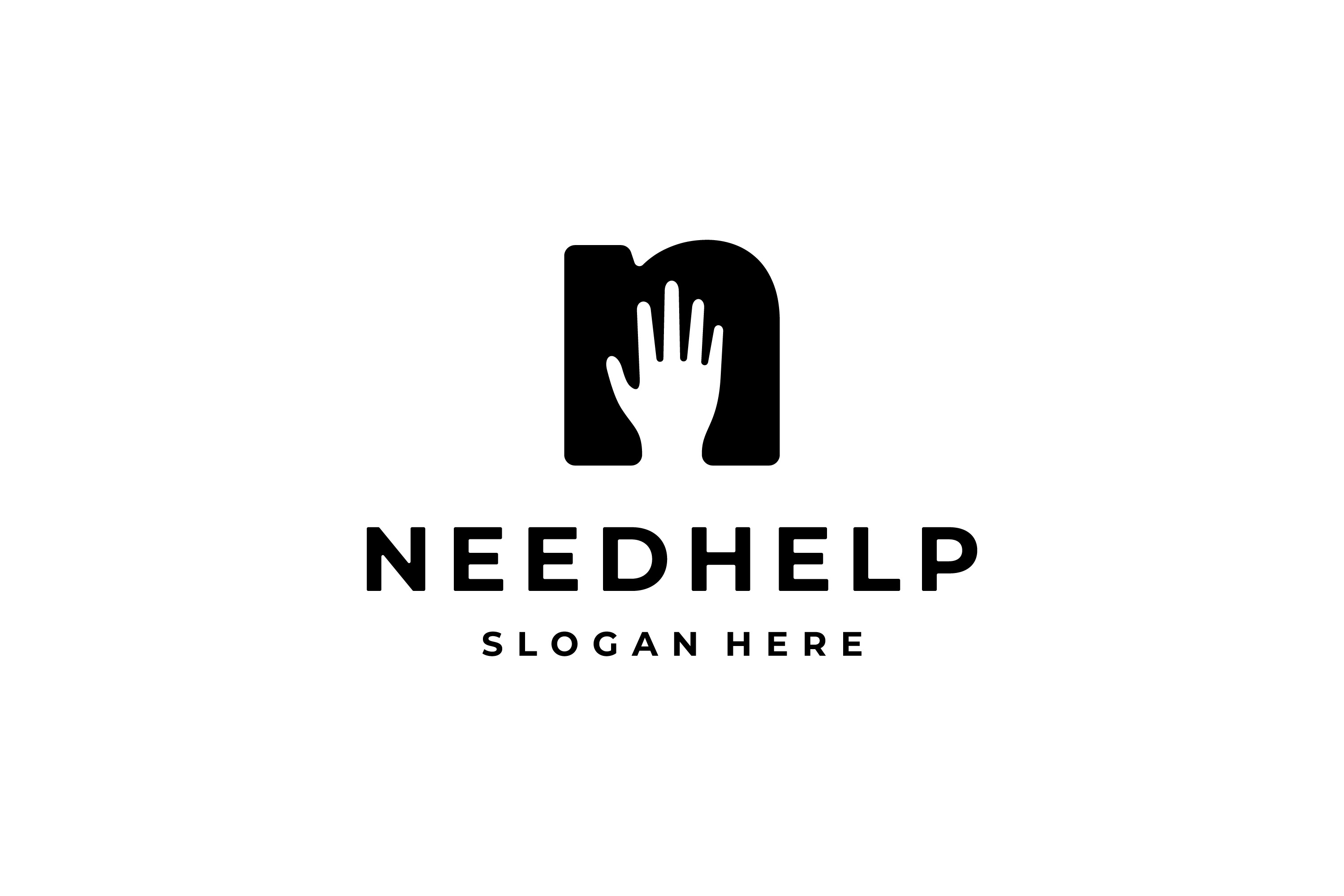 Hand Up Letter N Logo, a Branding & Logo Template by onripusindo