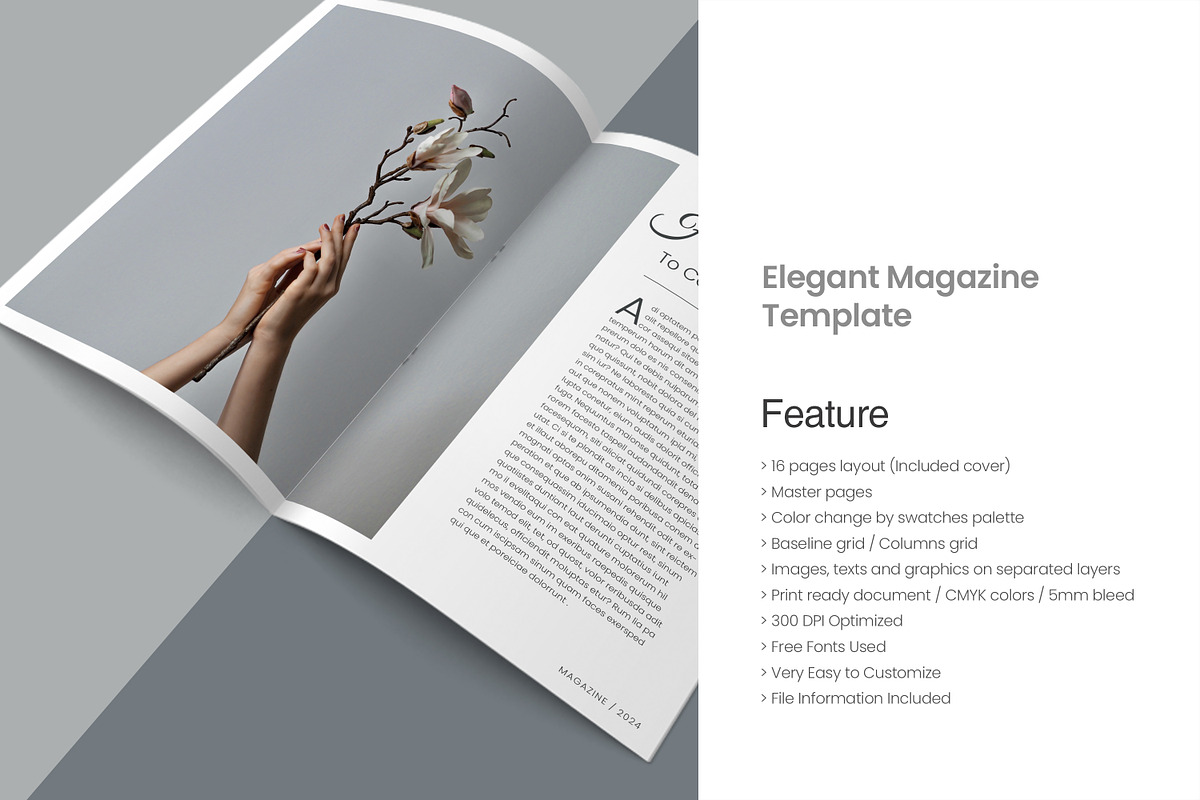Elegant Magazine Template, a Templates & Theme by evgenystudio