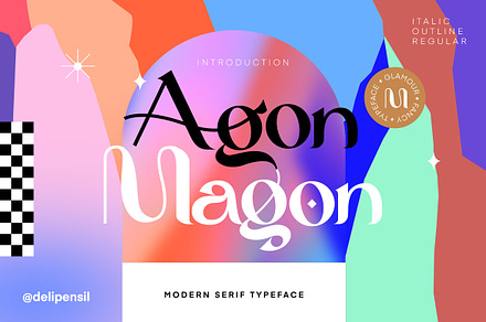 AGELIX - Modern Serif Typeface, a Serif Font by delipensil