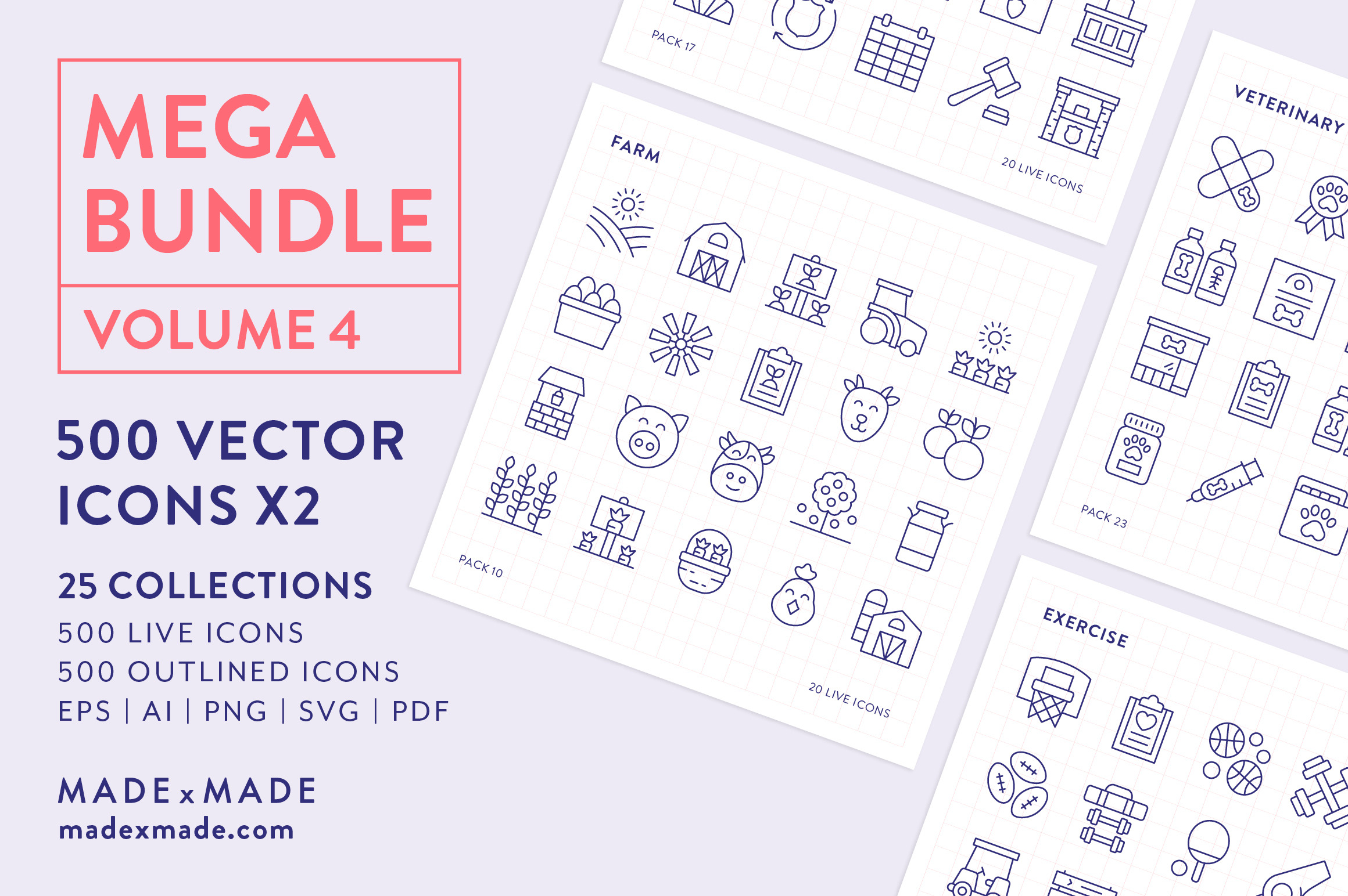 Mega Bundle Vol 4 Line Icons