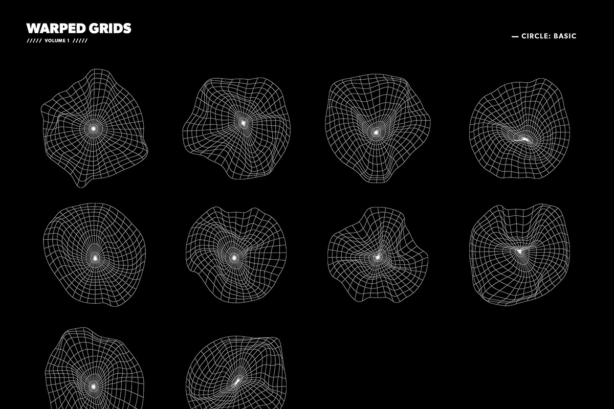 WARPED GRIDS vol.1 - Grid designs, an Object Graphic by RAWSTR ...