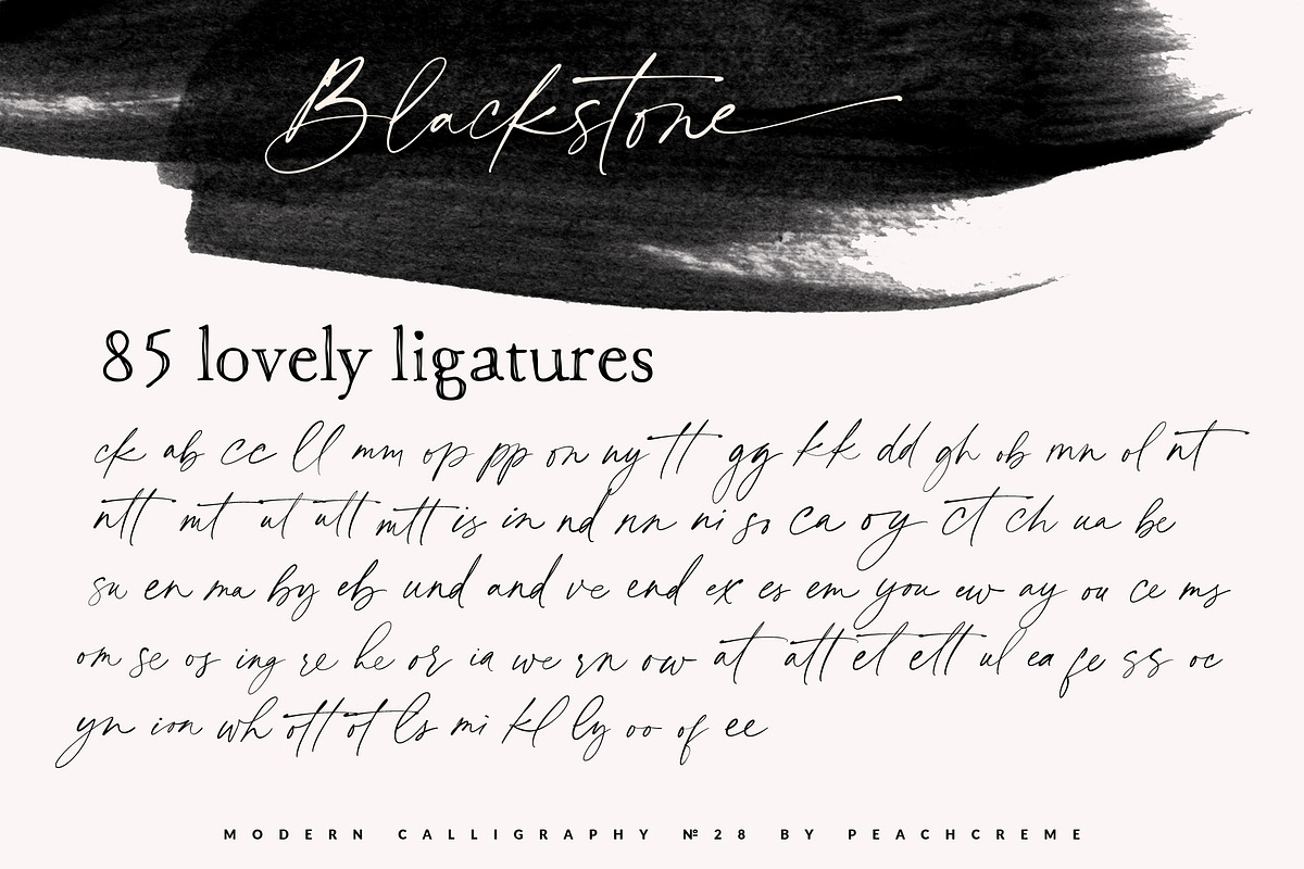 Blackstone// Casual Chic Font SALE!, a Script Font by PeachCreme