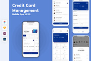 Credit Card Management App UI Kit, an UI Kit Template by uicube