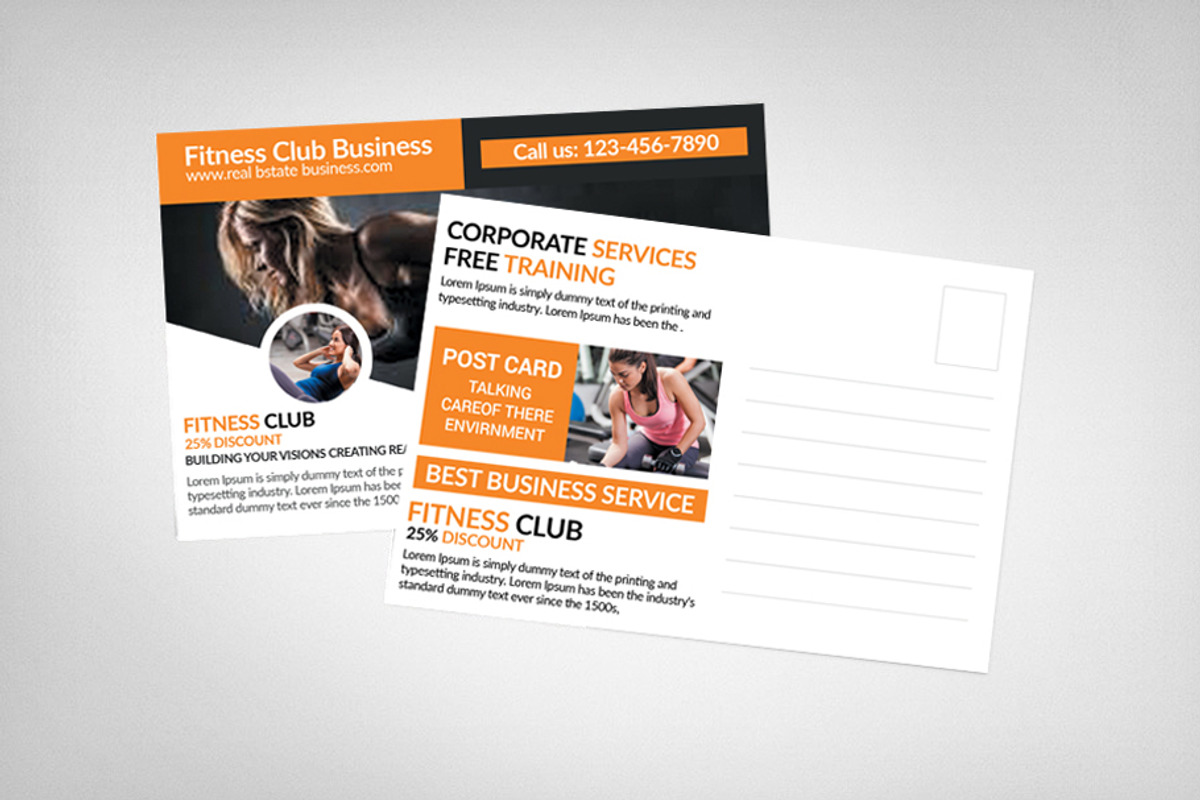 5 Multipurpose Business Postcards, a Card Template by graphicforest
