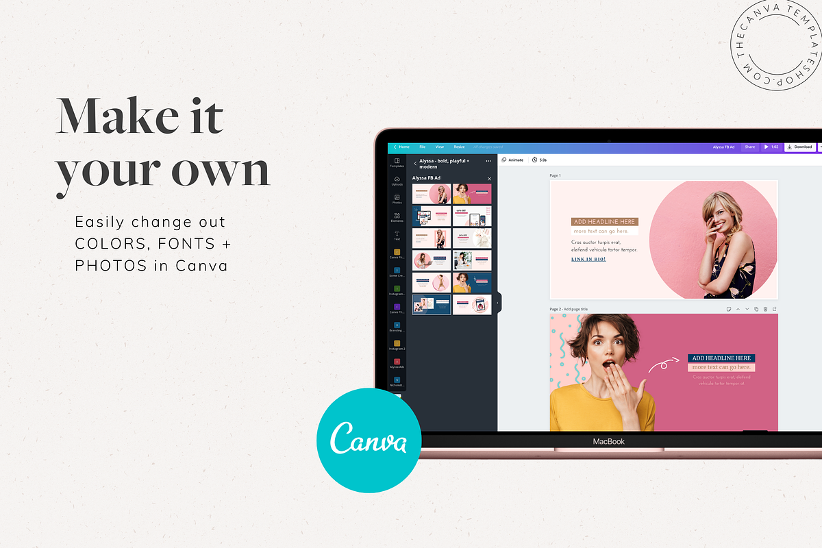 Alyssa Ads Canva Templates, a Social Media Template by The Canva ...