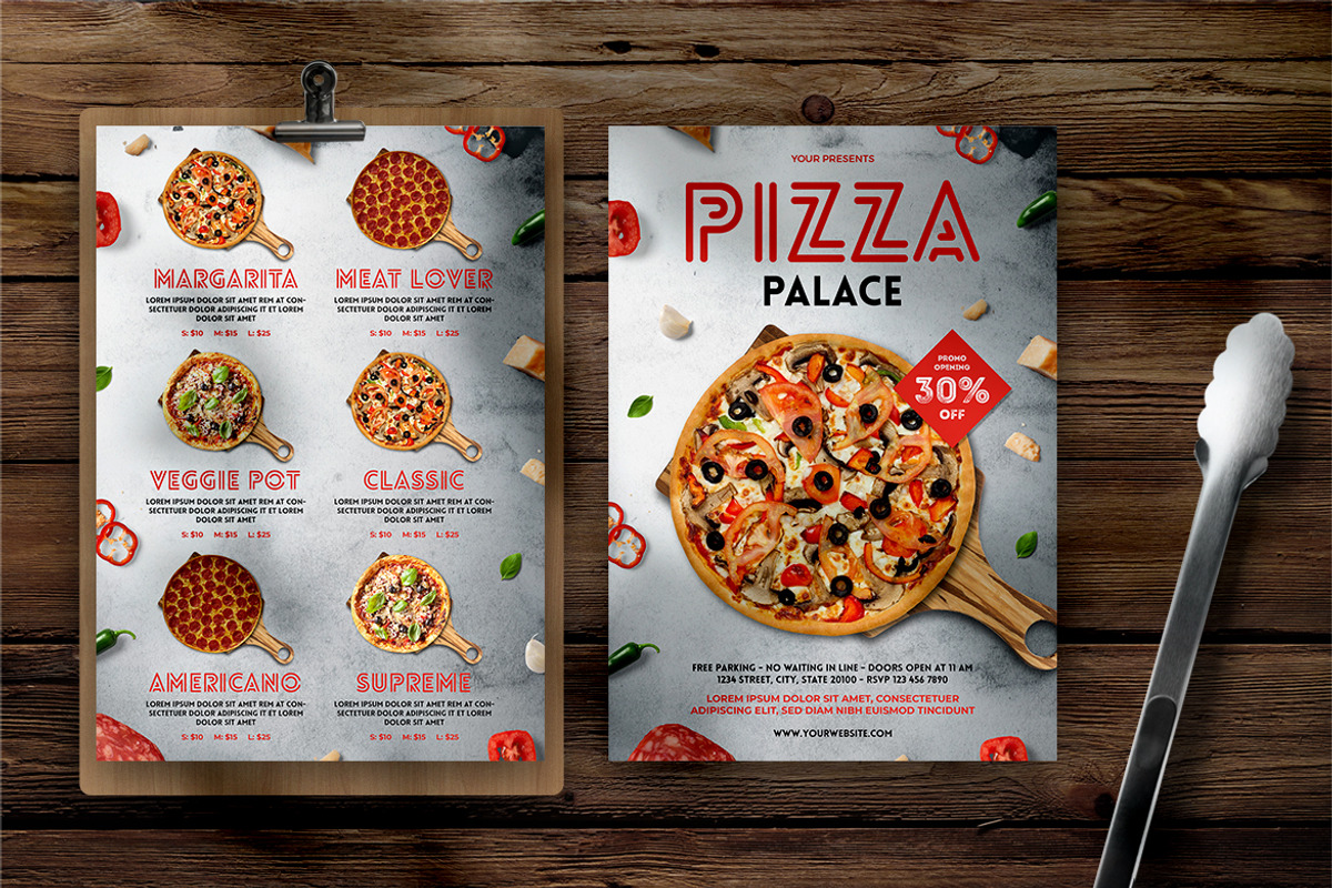 Pizza Flyer Menu