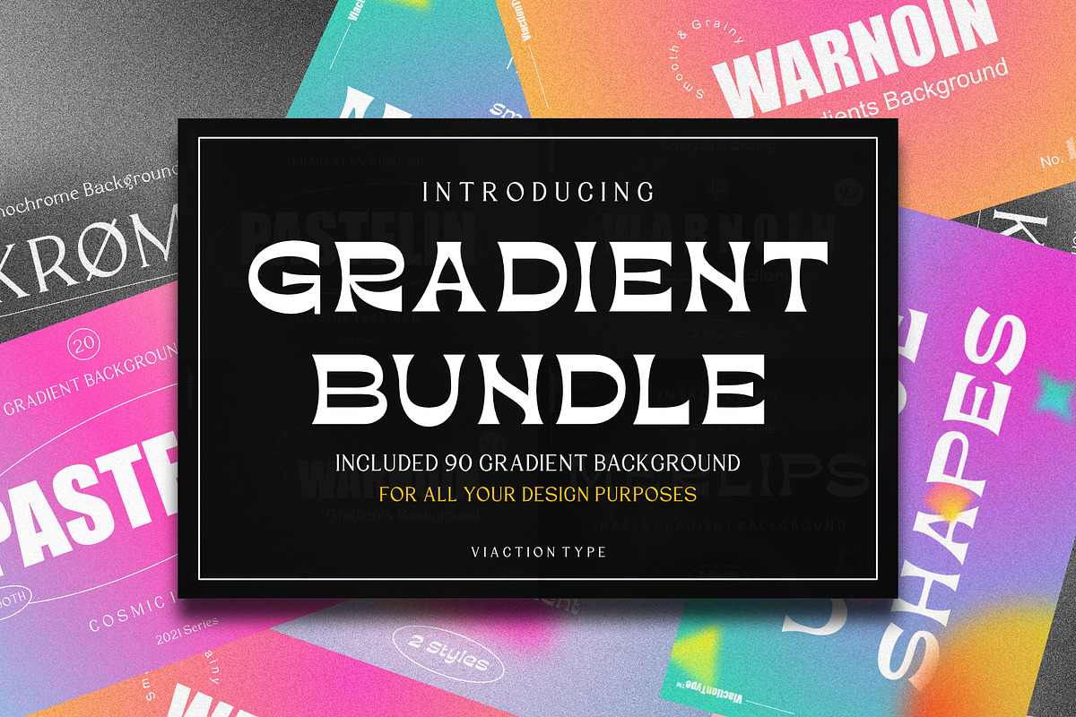 Gradient Background Bundles, a Texture Graphic by ViactionType ...