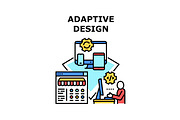 Adaptive Design Vector Concept Color, a Technology Illustration by ...