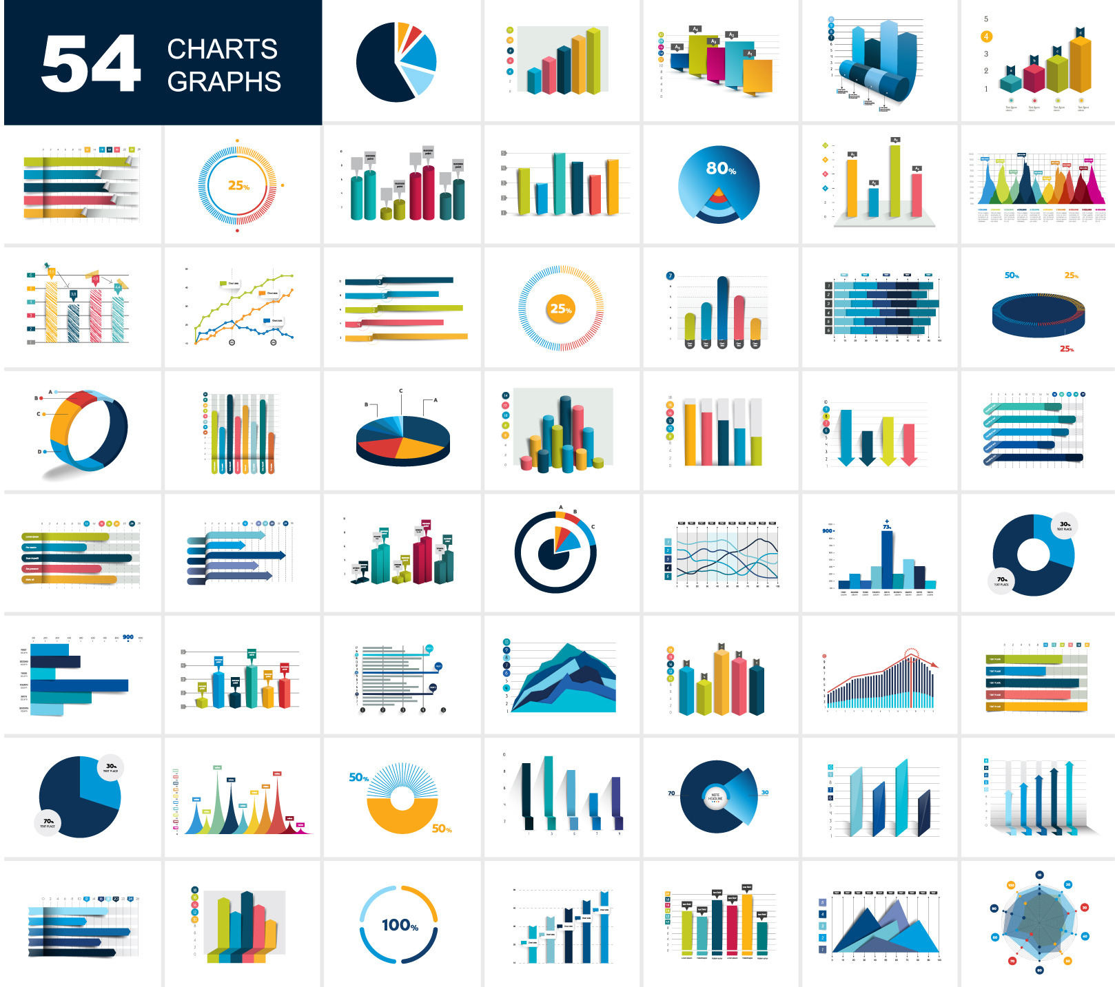 Charts, graphs., a Work Illustration by VectorAN