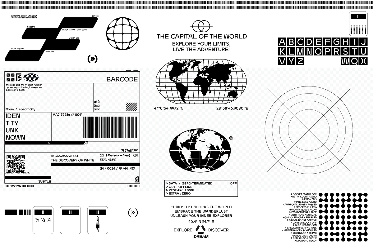 Futurist UI Graphic Elements Pack