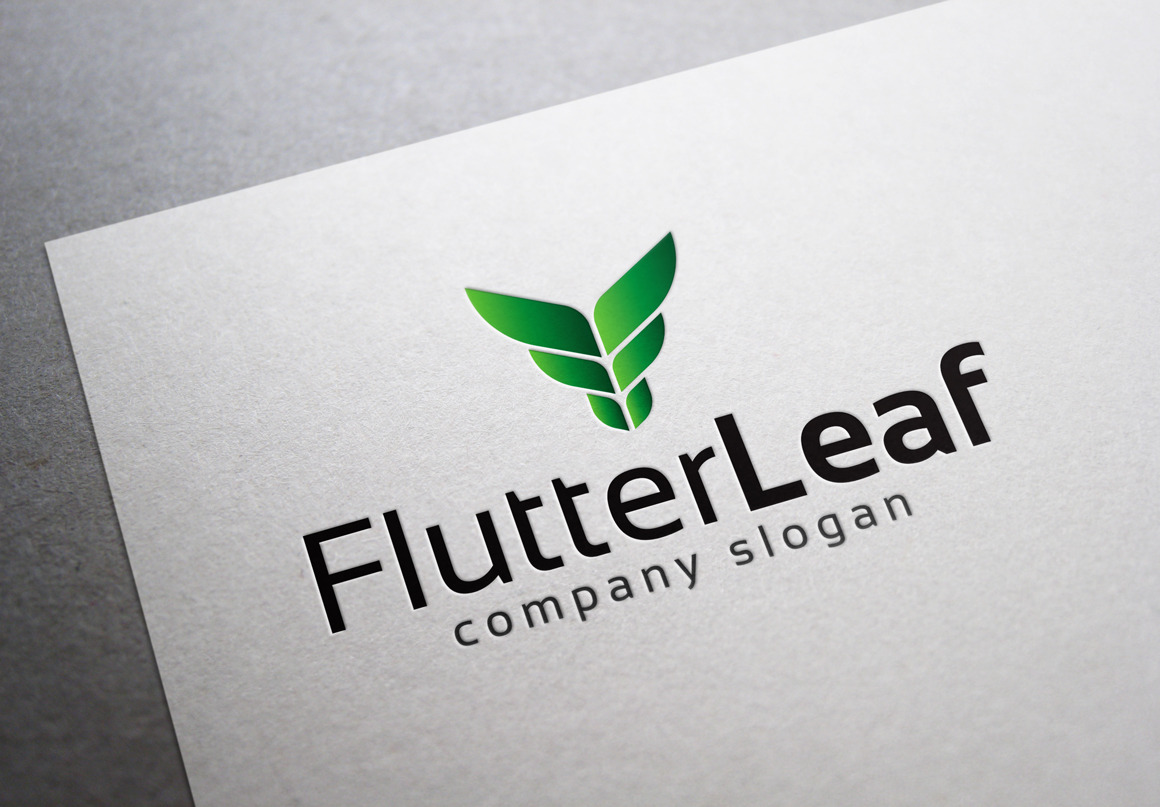 Flutter Leaf Logo, a Branding & Logo Template by EmilGuseinov