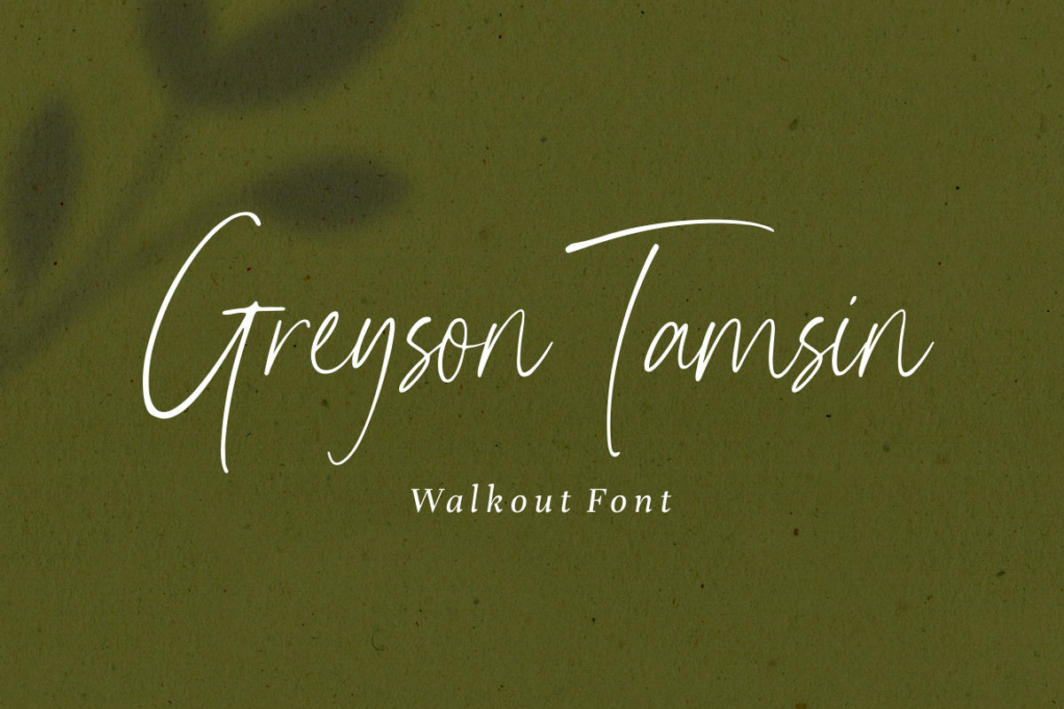 Walkout - Handwritten Font, a Script Font by Sronstudio