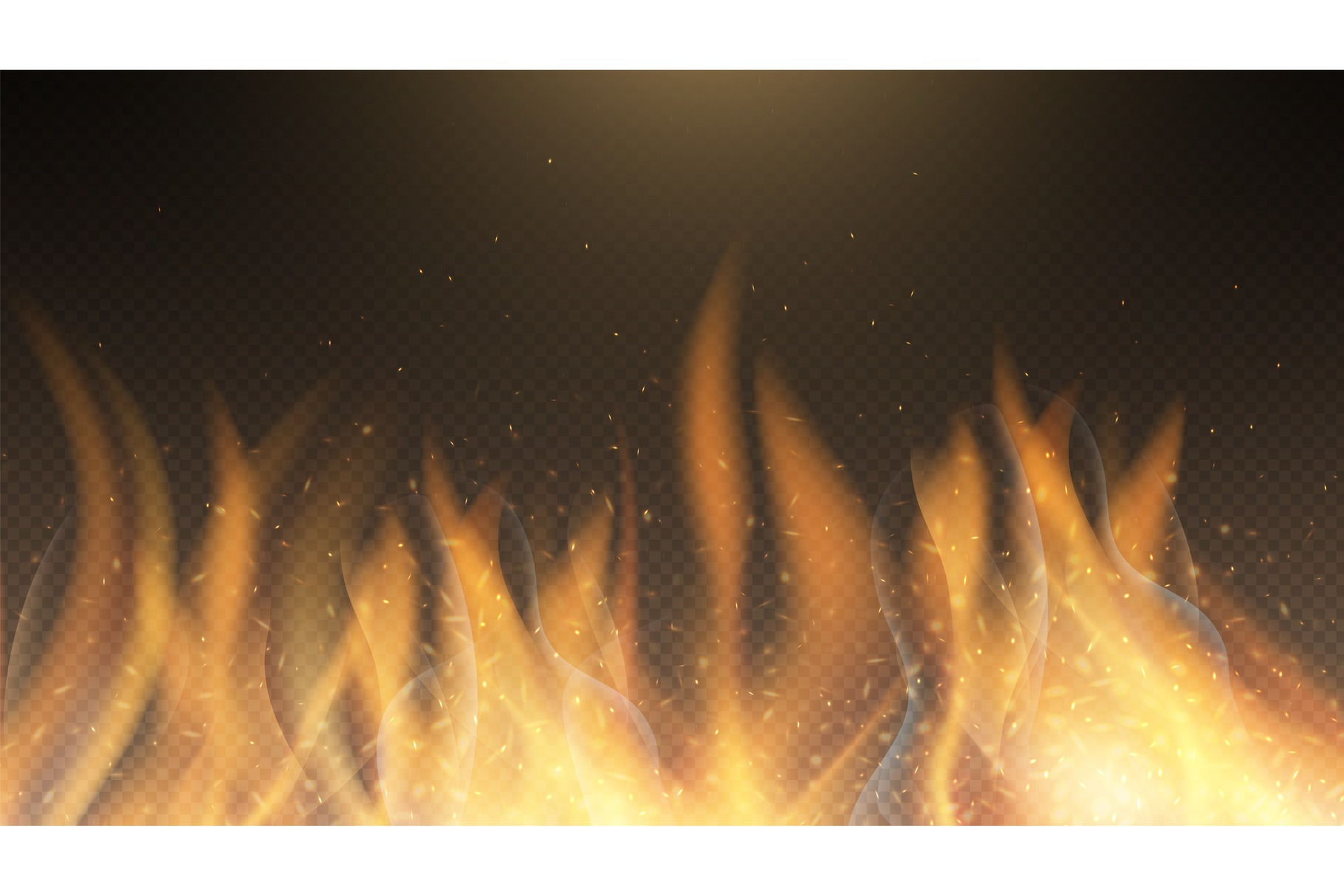 Fire flame. Vector fire effect, a Background Graphic by Valerie Bodnar