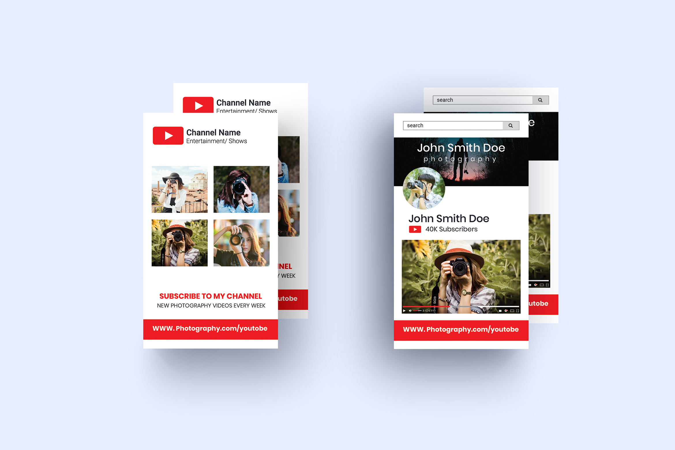 YouTube Business Card, a Business Card Template by UI_Expert