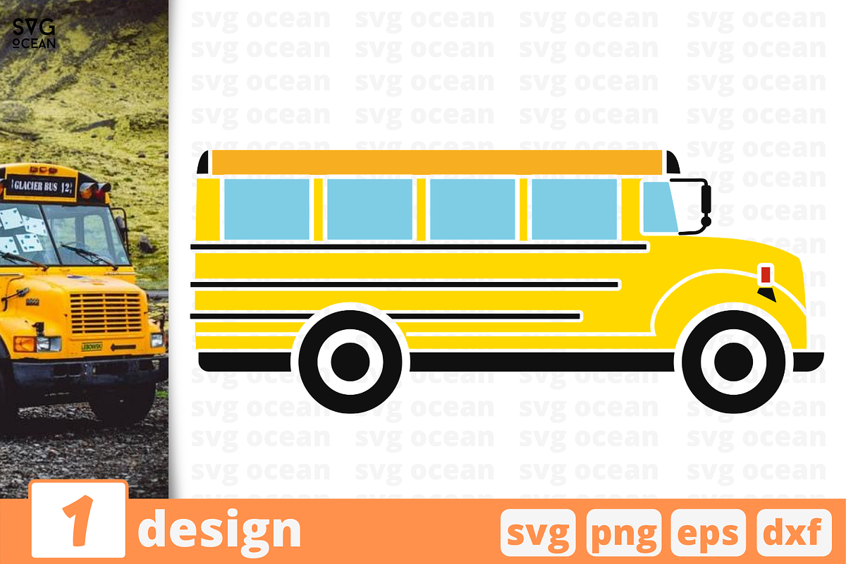 School Bus SVG Bundle, an Education Illustration by svgocean