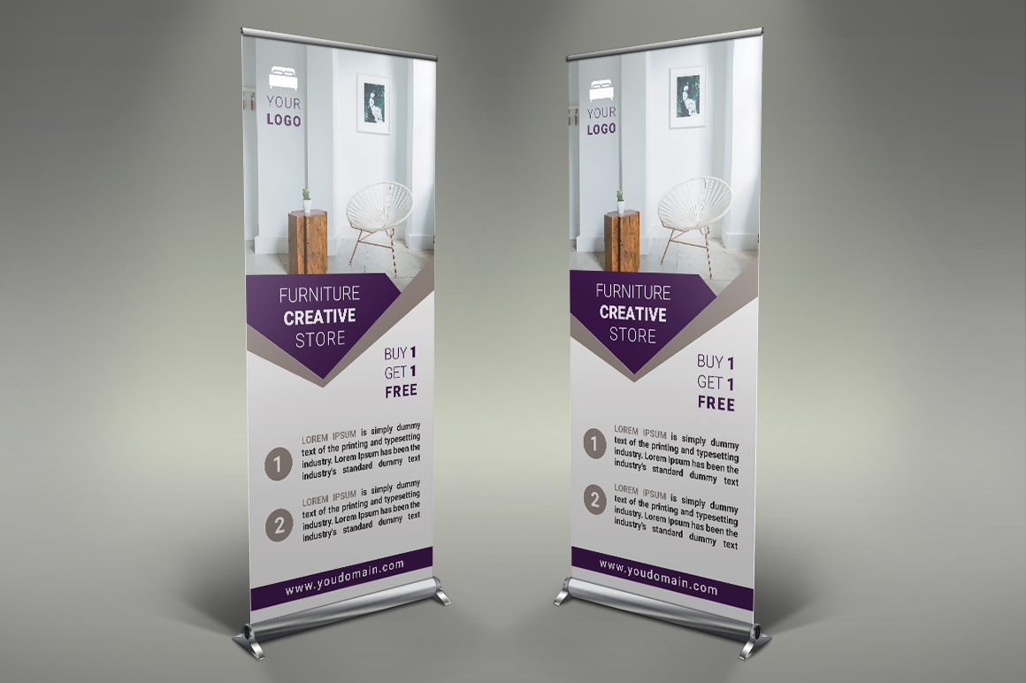 Furniture Roll Up Banner, a Templates & Theme by Creatricks