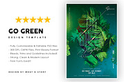 Go Green Flyer, a Flyer Template by What a Story | Creative Market