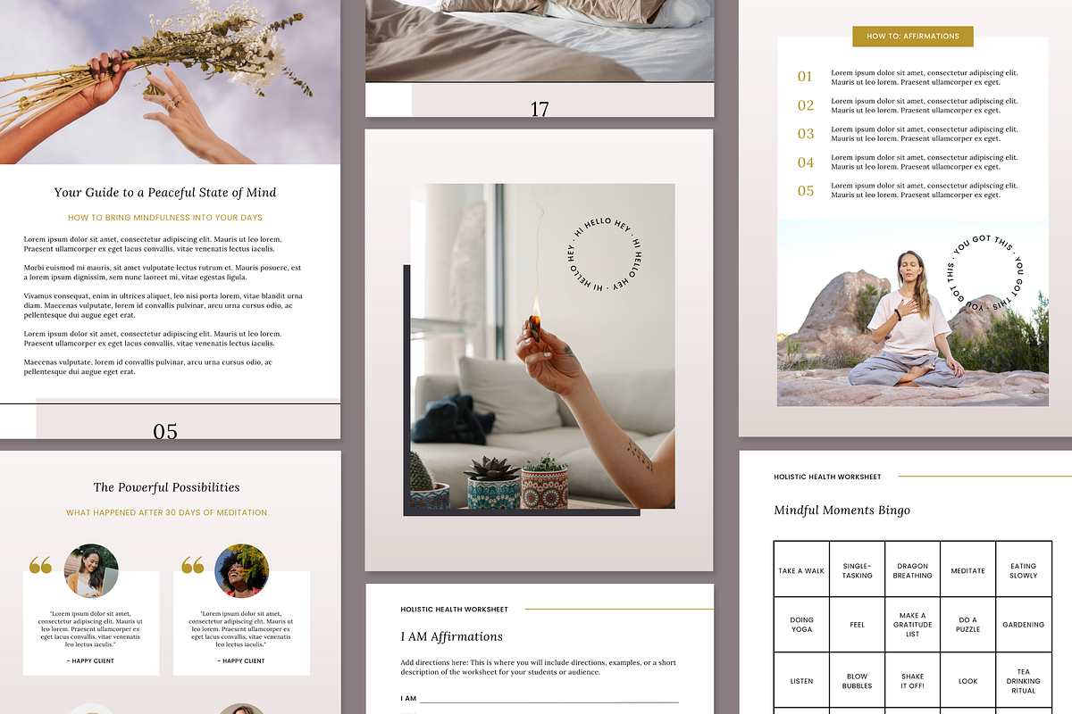 Health Workbook for Canva