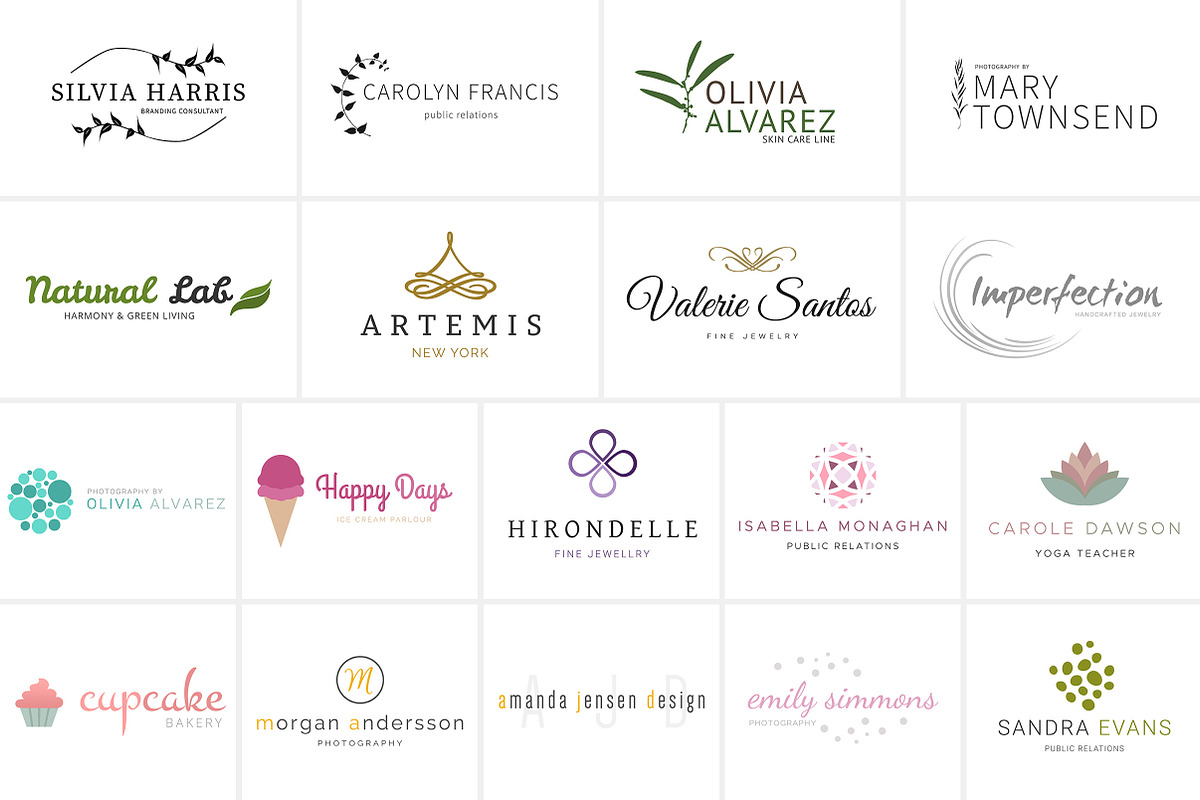 50 Premade PSD Logo Templates Bundle, a Branding & Logo Template by ...