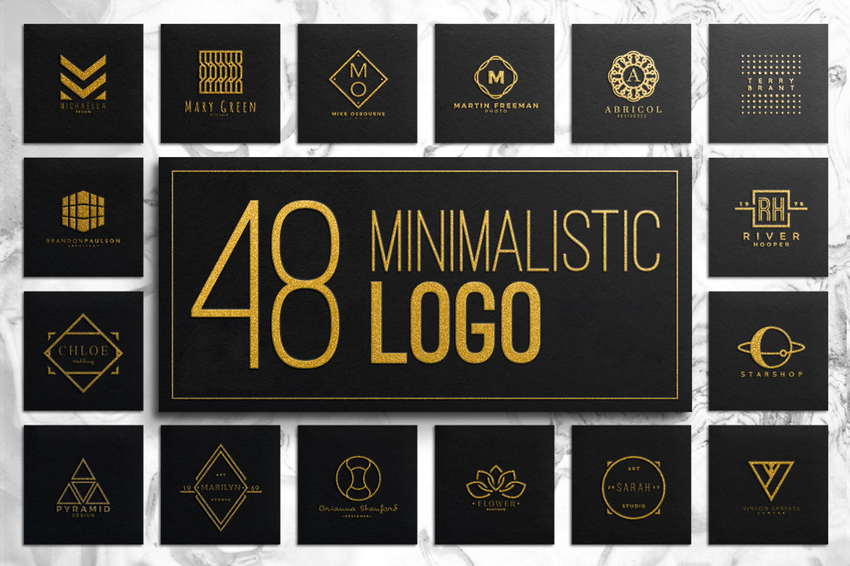 48 Minimalistic Logo, a Branding & Logo Template by Michael Rayback ...