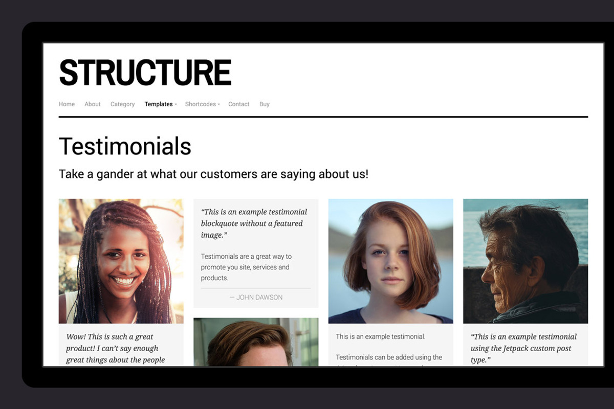 Structure Theme, a WordPress Template by Organic Themes