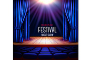 Festival night show poster., a Decorative Illustration by ecco