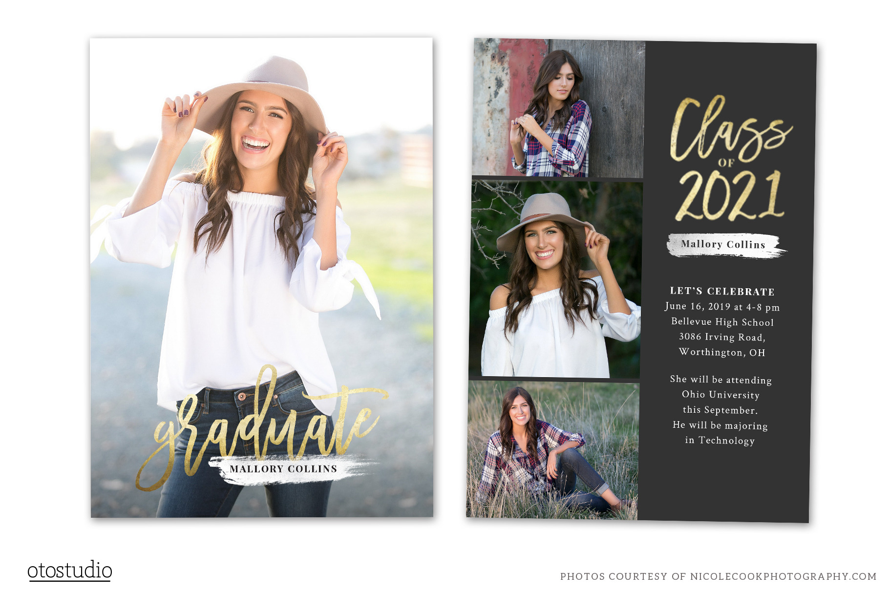 Graduation Card Template 2021 Senior, a Card Template by OtoStudio