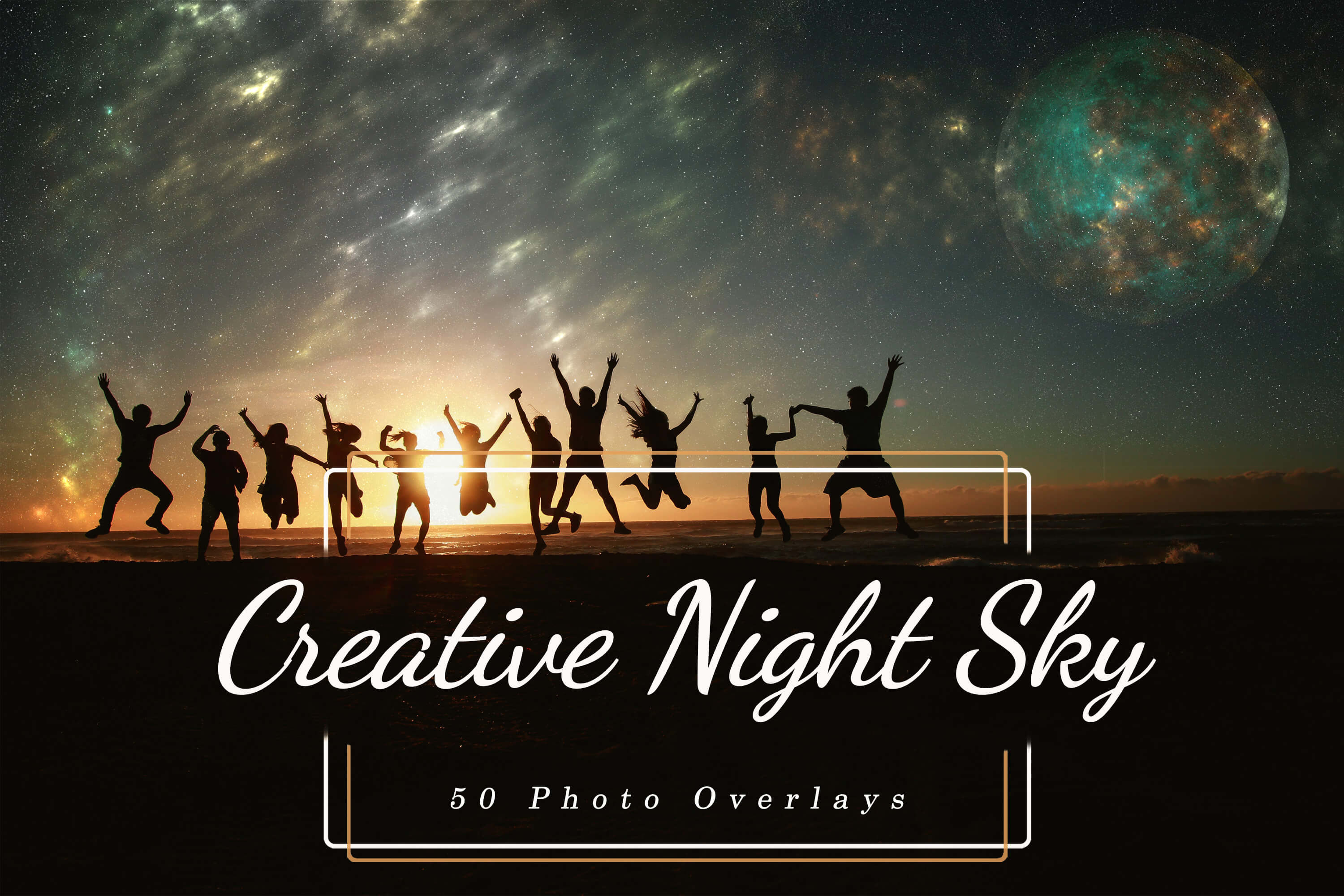 50 Creative Night Sky, Add Starry, a Graphic by 3Motional | Creative Market