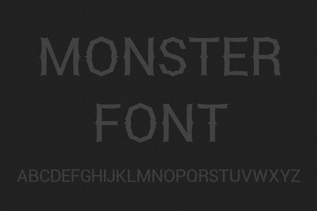 Halloween Monster Font, a Font by vladocar