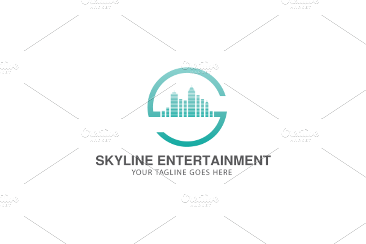 Skyline Entertainment Logo, a Branding & Logo Template by REDVY CREATIVE