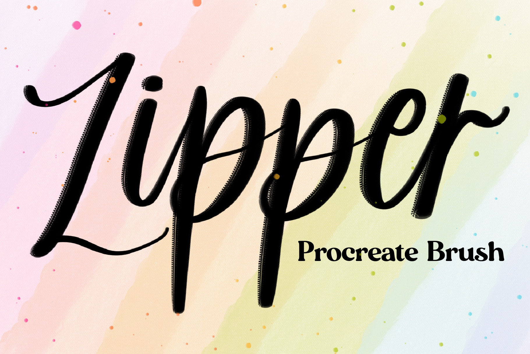 Zipper Procreate Brush