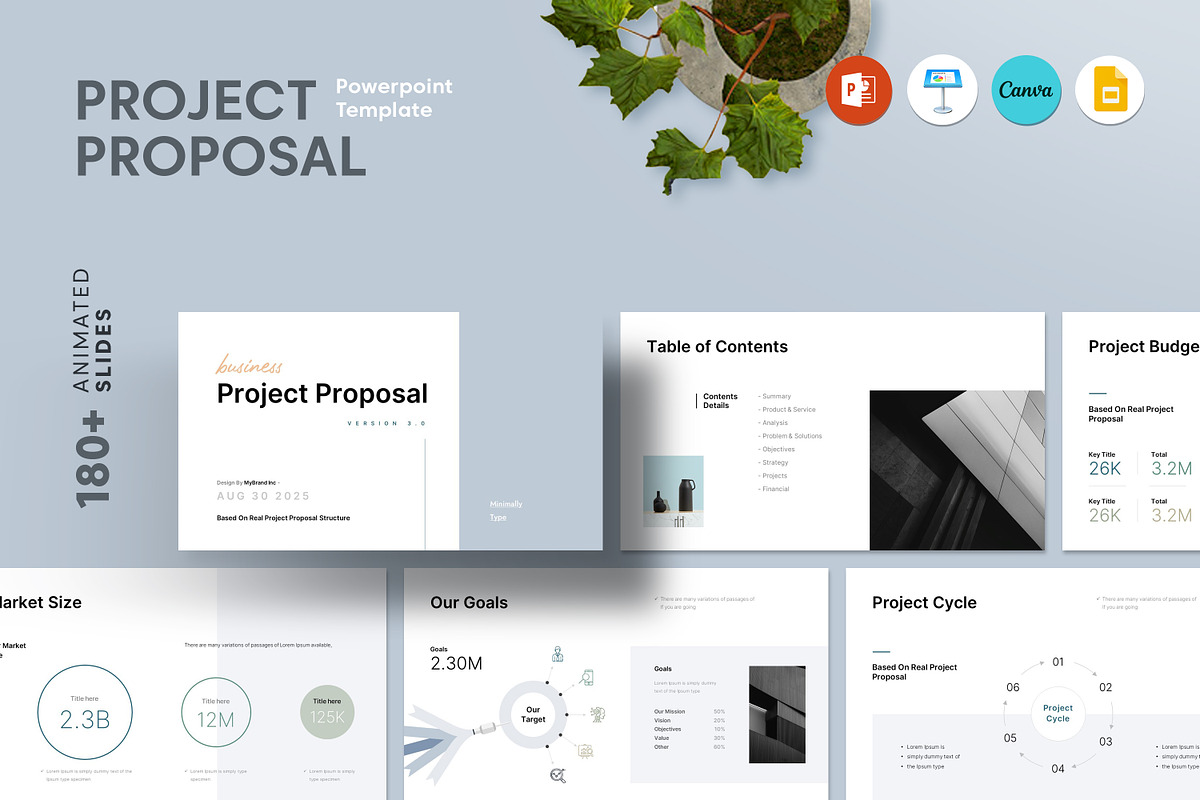 Project Proposal Powerpoint Template, a Presentation Template by ...