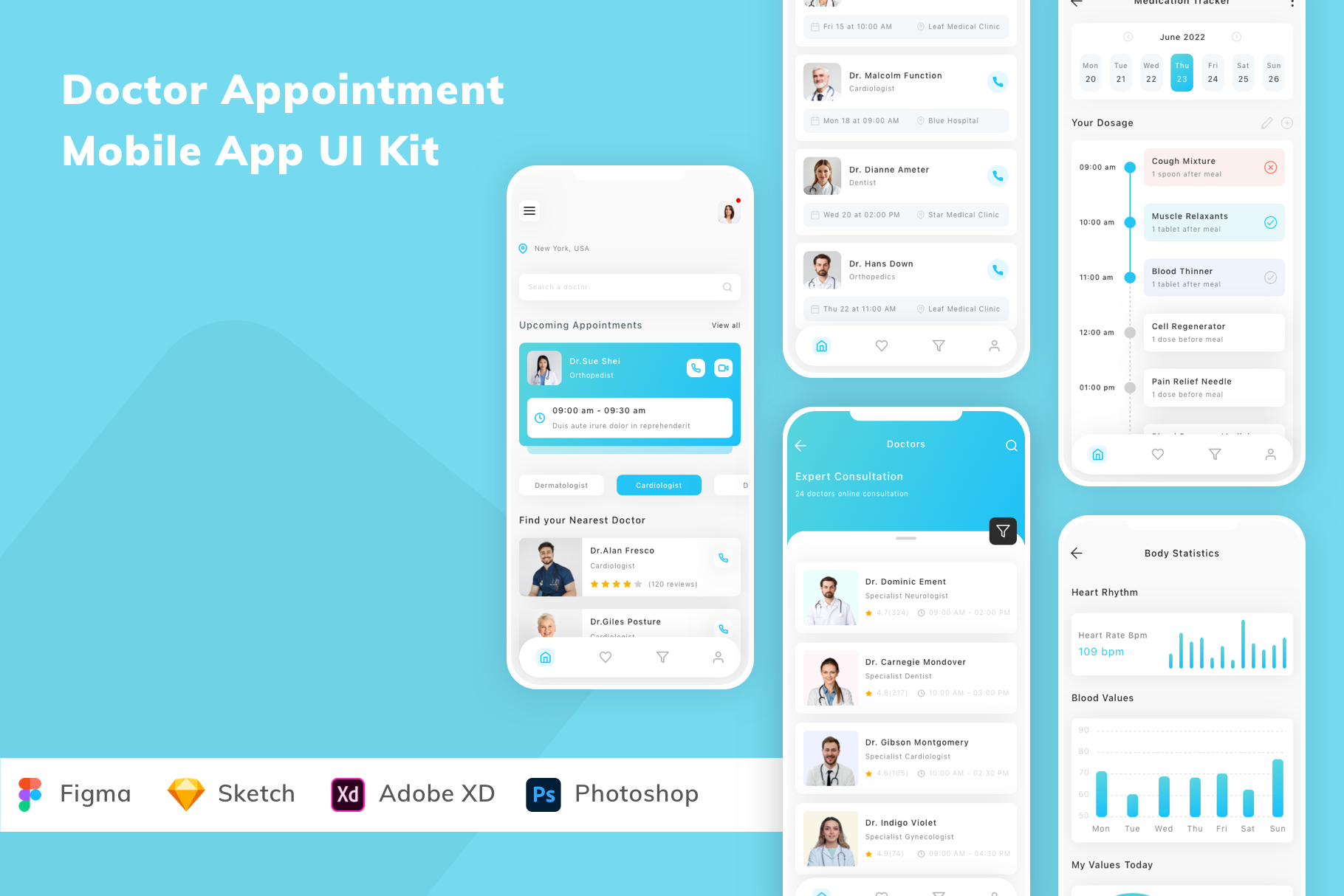 Doctor Appointment Mobile App UI Kit