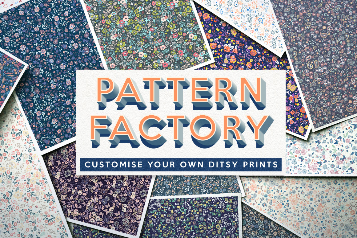 The Pattern Factory - Ditsy Florals, a Pattern Graphic by Sault Design