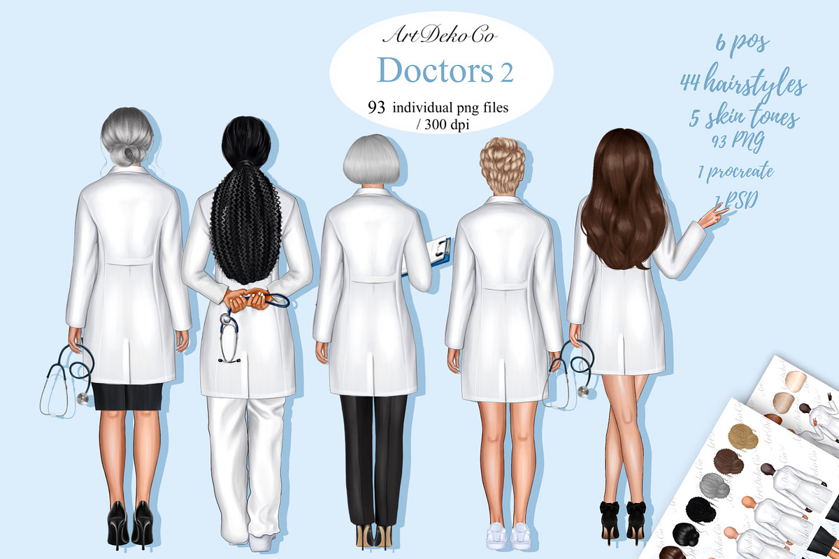 Doctor Clipart, Create Doctor, a Person Illustration by DekoArt
