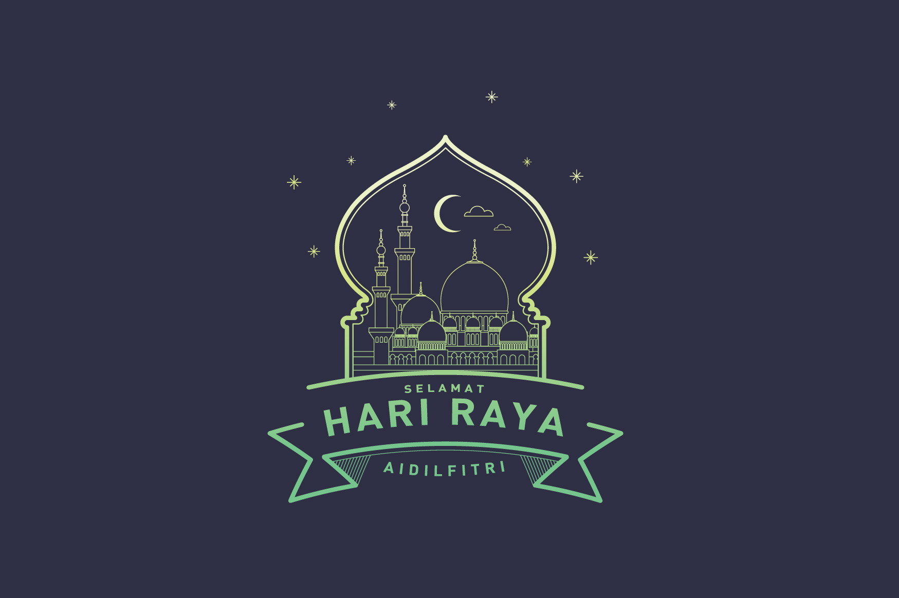raya greetings template vector, an Illustration by lyeyee | Creative Market