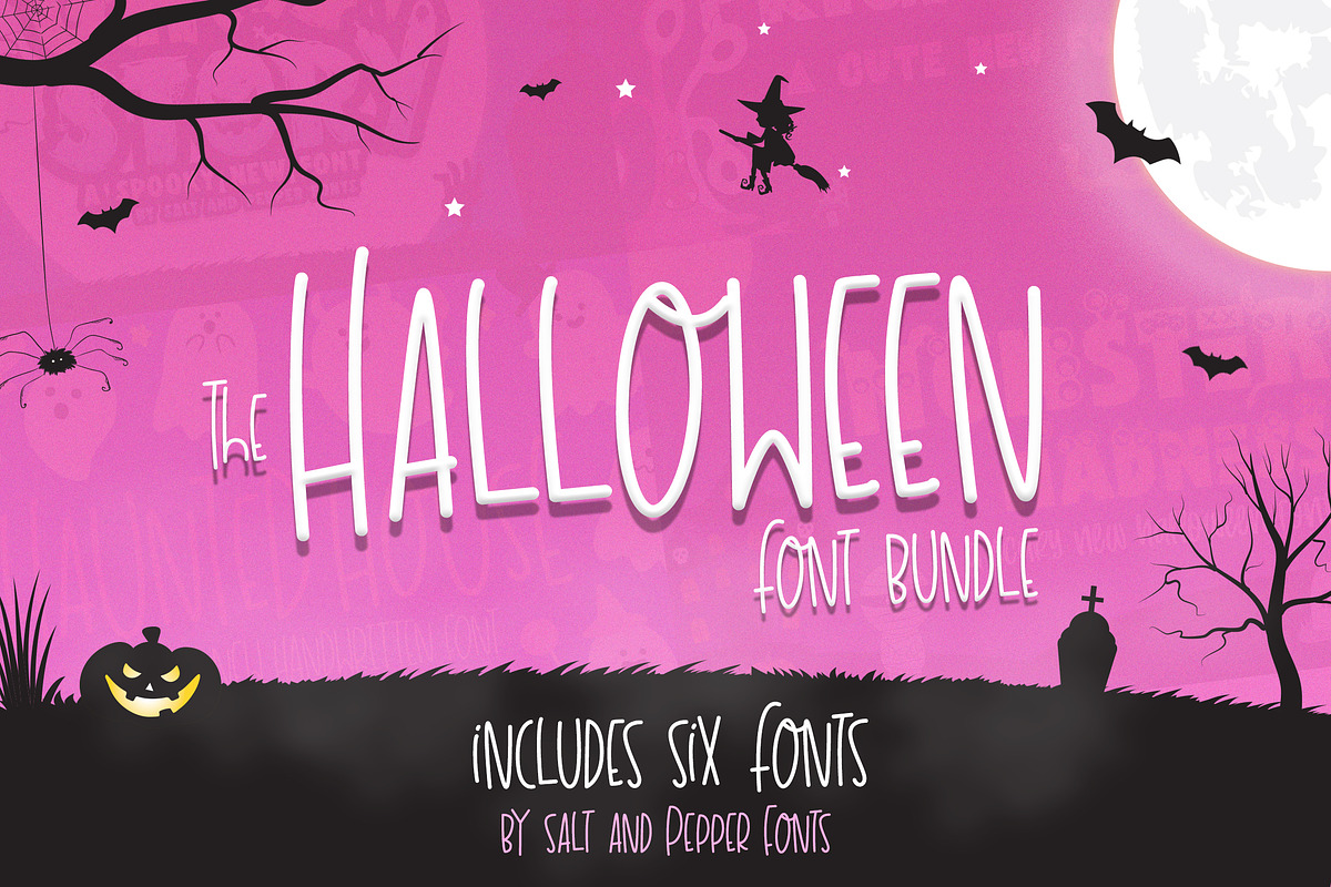 The Halloween Font Bundle (6 Fonts), a Font by Salt & Pepper Designs