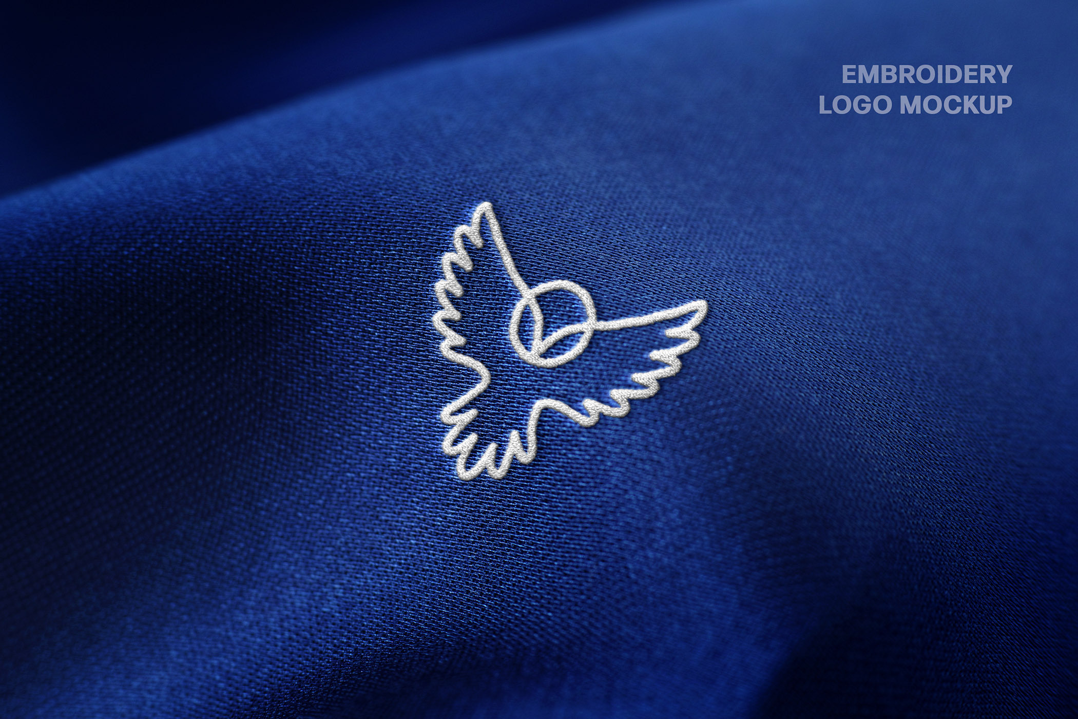 Embroidery Close-up Logo Mockup, a Product Mockup by Design Squad